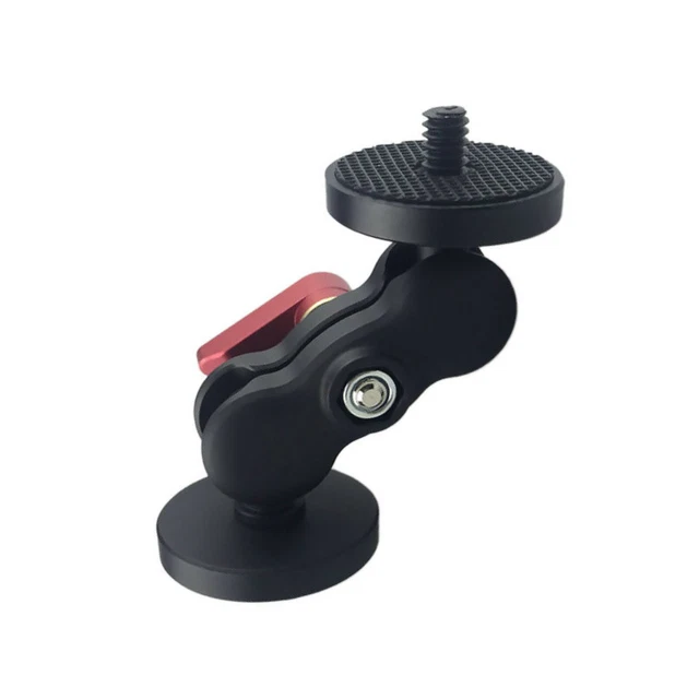 DOUBLE BALL HEAD Shoe Mount With 1/4 inch Tripod Screw For On Camera ...