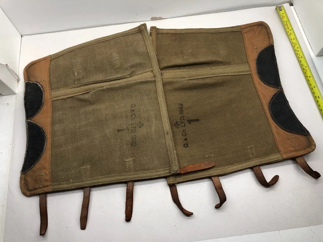 ORIGINAL WW2 BRITISH Army 37 Pattern Despatch Riders High Sided Spats ...