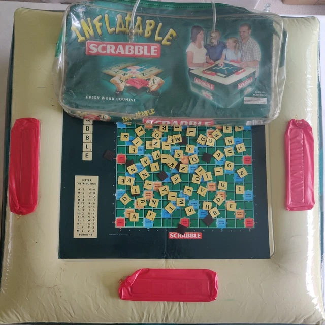 GIOCO DA TAVOLO Gonfiabile Scrabble Ideale Per Viaggi Campeggio Vacanze ...