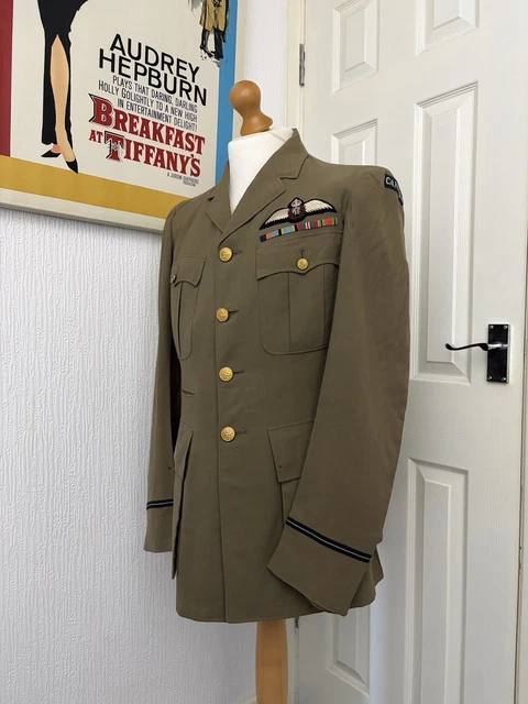 ROYAL CANADIAN AIR Force Flight Lieutenant Jacket Uniform 1945 WW2 Era ...