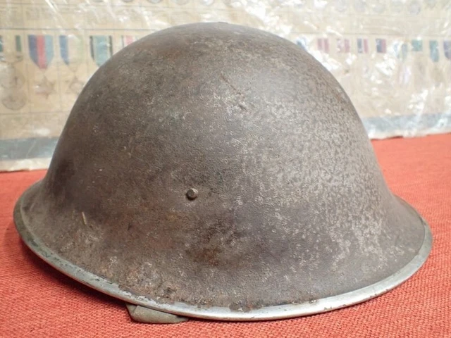 ORIGINAL CIRCA 1944 D-Day, British Army Infantry Mk.iii Steel Helmet £ ...