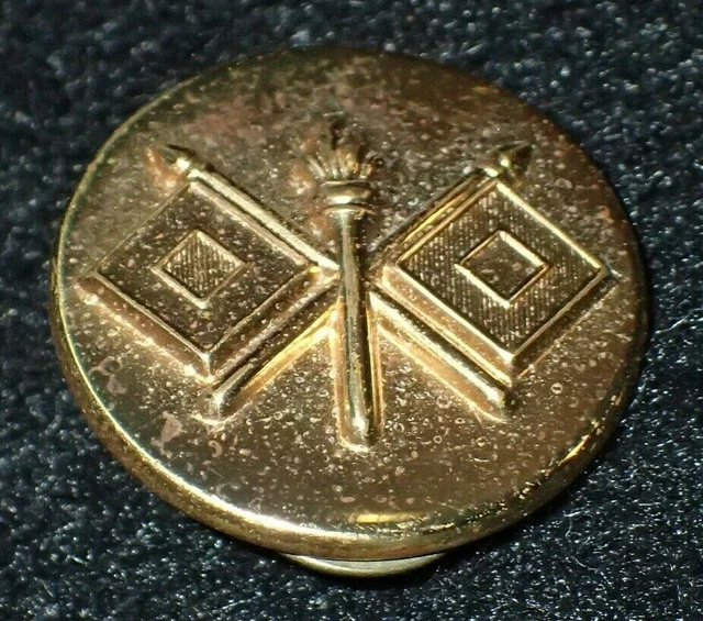 WWII US ARMY Signal Corps NCO Enlisted Branch Collar Insignia Clutch ...