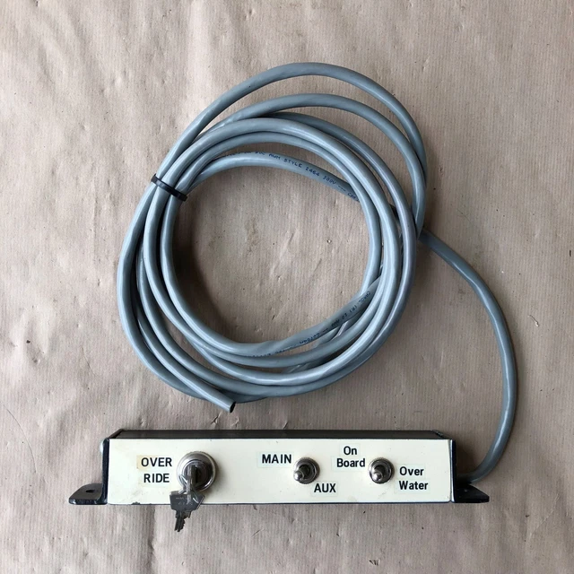 LIEBHERR BOS-30 CRANE A2B Cable Assembly with Override Switch Panel P/N ...