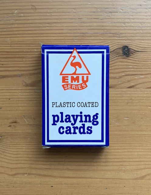 EMU SERIES PLASTIC Coated Playing Cards £2.99 - PicClick UK