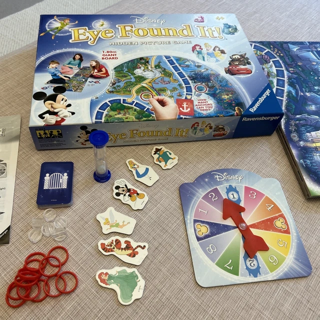 DISNEY EYE FOUND It Hidden Picture Game. COMPLETE. 12 Disney Realms. 1 ...