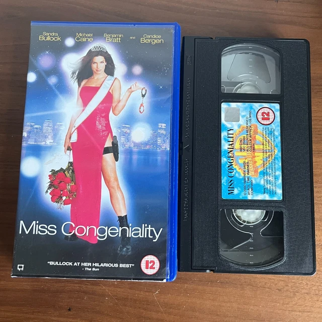 MISS CONGENIALITY VHS Video Tape - Sandra Bullock, Michael Caine ...