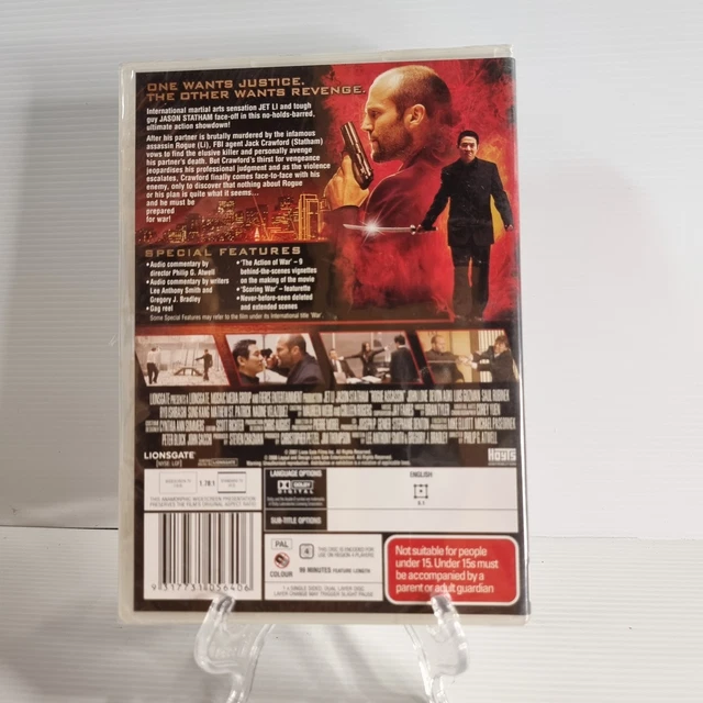 ROGUE ASSASSIN DVD, 2006, PAL Region 4, Jason Statham, Jet Li, Brand ...