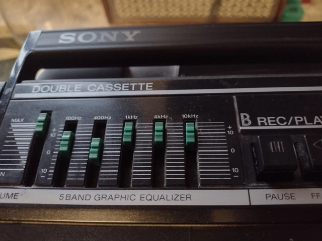 SONY AM/FM RADIO + Double Deck Cassette BOOMBOX MODEL CFS-W45 $39.99 ...