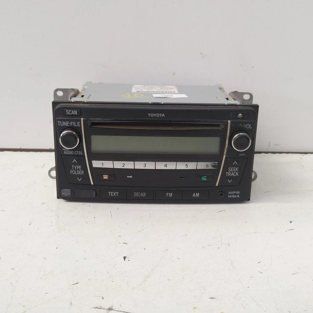 TOYOTA HILUX STEREO/HEAD Unit Single Disc Cd Player (P/N On Face 22815 ...