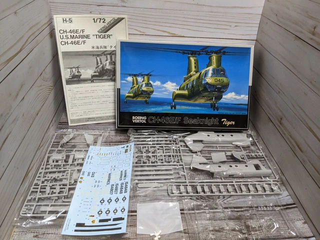 FUJIMI BOEING VERTOL CH-46 E/F Seaknight Helicopter Plastic Model Kit ...