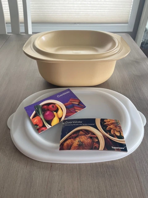 NEW TUPPERWARE Ultra Plus Casserole Ovenworks Roaster 3qt 3651A-2 $39. ...
