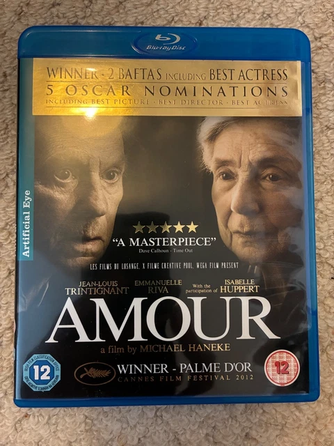 AMOUR BLU-RAY - Michael Haneke, Huppert, Trintignant, Riva (Artificial ...