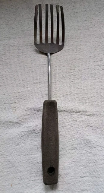 VINTAGE FOLEY 6-TINE Pastry Blending/Mixing Fork Stainless w/Black ...
