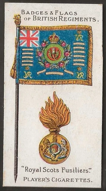 PLAYERS-BADGES & FLAGS Of British Regiments (Green Back)-#26- Quality ...