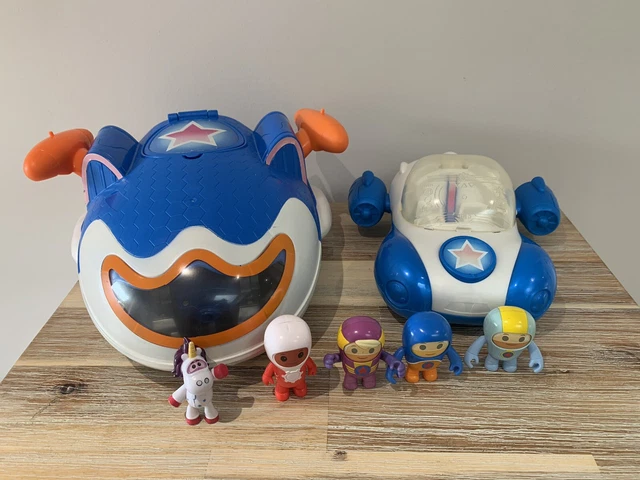 CBEEBIES GO JETTERS Jetpad Vroomster 5 Figure Bundle Xuli Foz Lars Kyan ...