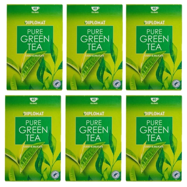 6 X DIPLOMAT Green Tea Original 40 £12.99 - PicClick UK