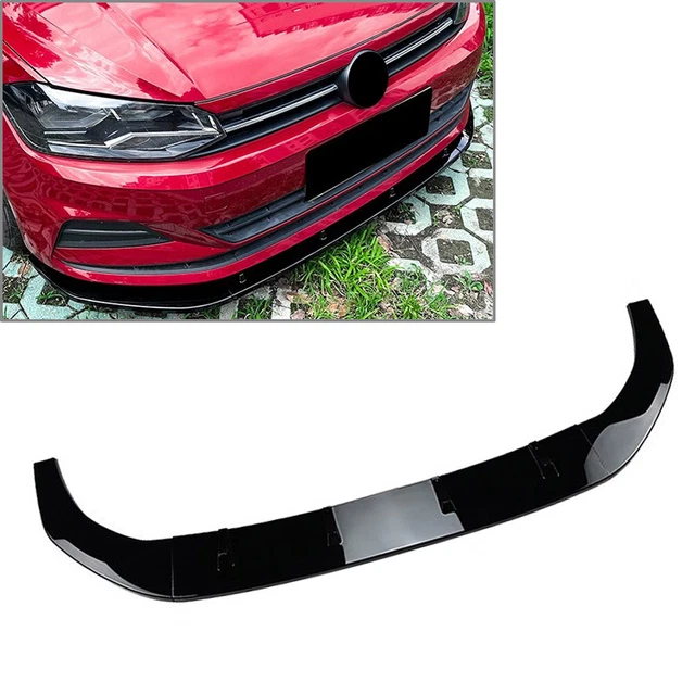 FRONT BUMPER SPLITTER Spoiler Lip For Volkswagen Polo MK6 2018-2023 EUR ...