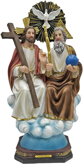 16 INCH STATUE Holy Trinity Father Son Holy Spirit Jesus Christ Imagen ...