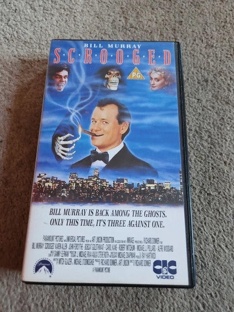 SCROOGED STARRING BILL Murray - VHS Video Movie Cassette Tape VGC 1988 ...