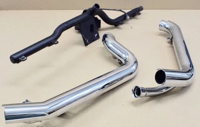 HARLEY ORIGINAL EXHAUST Bend and Holder Exhausted Pipe and Bracket ...
