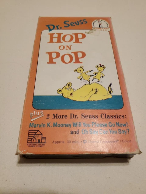 DR. SEUSS HOP on Pop 1992 VHS Plus 2 More Seuss Stories Beginner Book ...