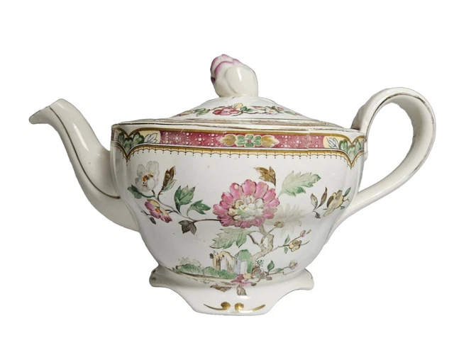 ENGLAND ROYAL PETAL, Circa 1950s. Grindley Marlborough Shaped Tea Pot ...