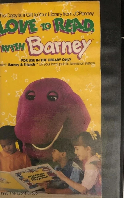 THE ULTIMATE BARNEY Collectors VHS-Love To Read W Barney RARE LIBRARY ...