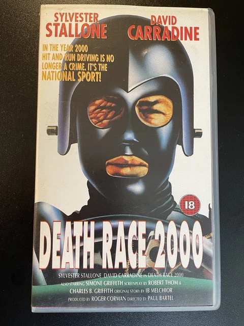DEATH RACE 2000 VHS 1975 David Carradine, Sylvester Stallone Cult Movie ...