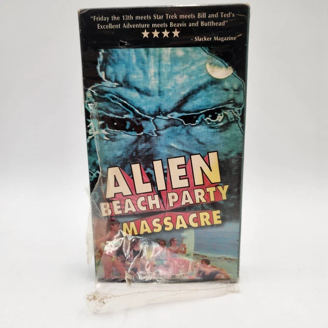 ALIEN BEACH PARTY Massacre VHS 1996 McCarter CULT CLASSIC Horror/Sci-Fi ...