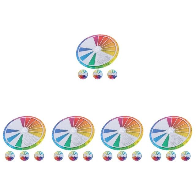 5 COUNT COLOR Wheel Template Colour Chart Card Gradient Palette £39.29 ...