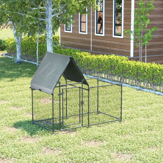 WALK IN CHICKEN Run, Large Galvanized Chicken Coop, Hen Poultry House ...