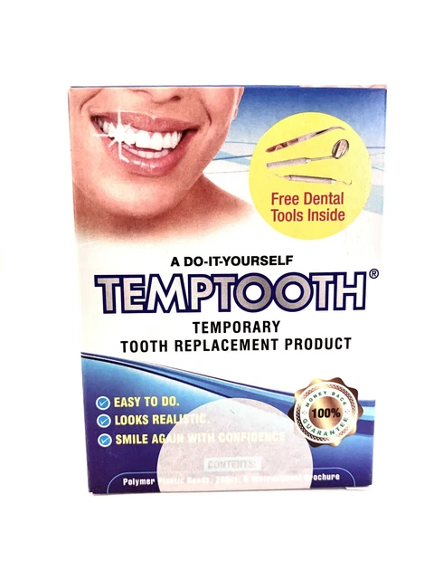 TEMPTOOTH: TEMPORARY TOOTH, Temp Tooth, False, Missing DIY Tooth Kit ...