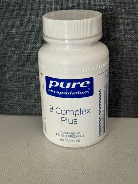 PURE ENCAPSULATIONS - Vitamin B-Complex Plus - 60 Caps BBE - 07/2025 ...