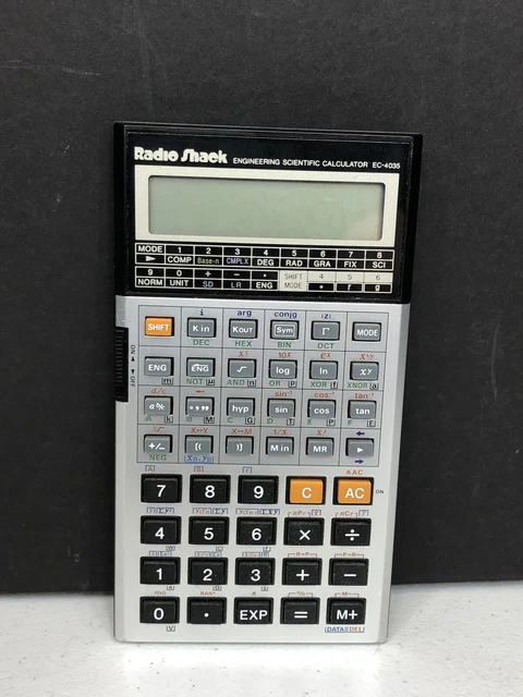 VINTAGE RADIO SHACK EC-4035 Engineering Scientific Calculator Tested ...