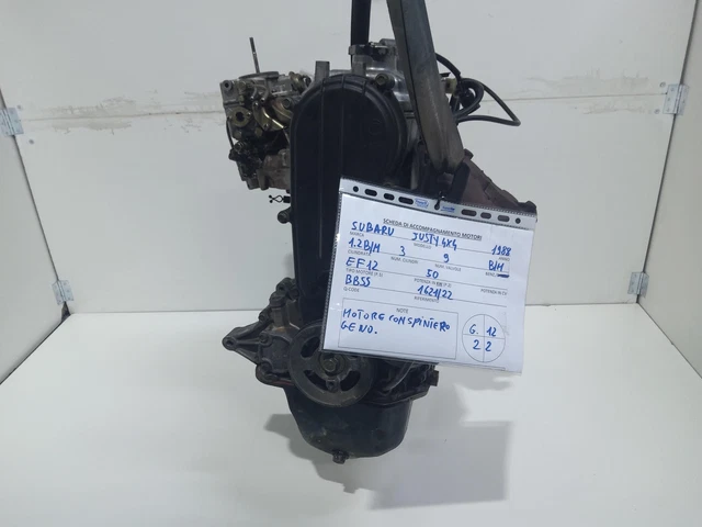 MOTORE COMPLETO SUBARU Justy 1° Serie EF12 EF12 Benzina 1200 (9603) 1495289 EUR 490,00 - PicClick IT