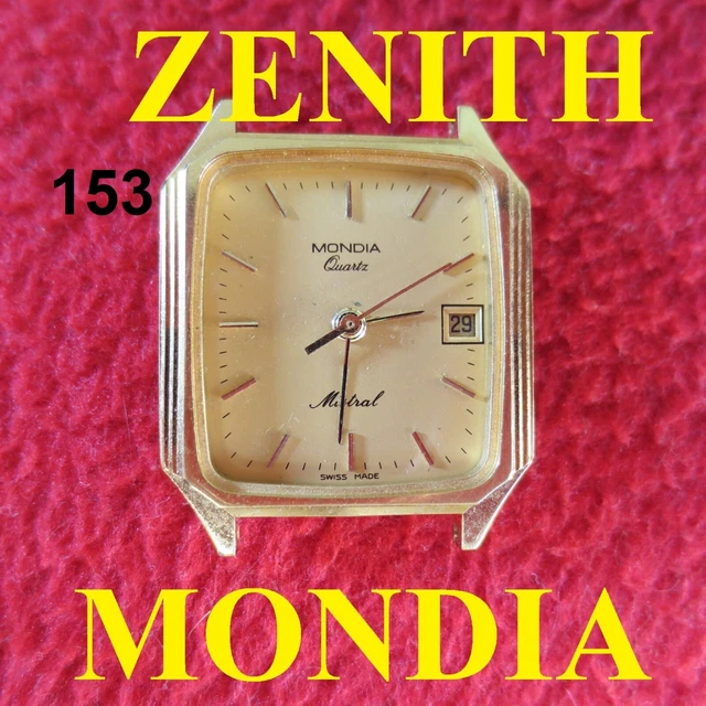 OROLOGIO ZENITH MONDIA mistral cal. 61.1 eta wrist old watch for parts ...