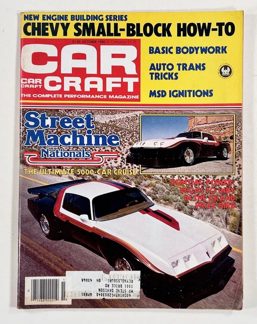 1980 OCT CAR CRAFT Street Machine Nationals BASIC BODYWORK Transmission ...