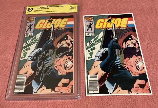 G.I. JOE 48 CBCS 8.0, signé par le sergent Abattoir, plus copie brute ...