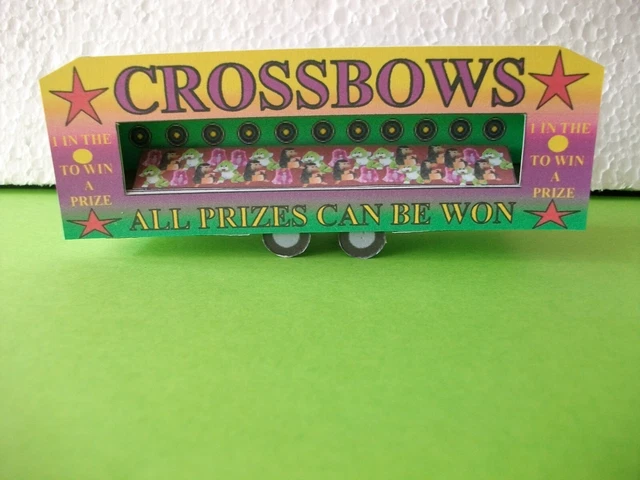 FUN FAIR CARD Model 00 Scale Crossbows ,Fairground Model,Card Kit ...