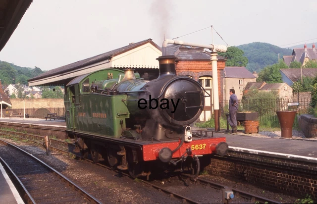 35MM RAILWAY SLIDE- Great Western Steam Loco 5637 @ Llangollen £2.99 ...