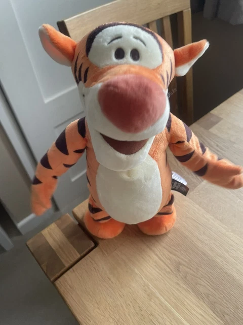 DISNEY TALKING BOUNCING Tigger Plush Toy Mattel 2021 Tested & Working £ ...