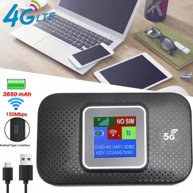 4G/5G LTE TRAGBARE Mobiler Wireless WLAN Router Hotspot WiFi Modem SIM Karte DHL EUR 34,98 ...