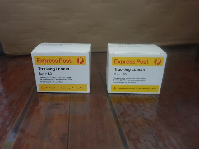 100X AUSTRALIA POST EXPRESS Tracking Labels QR Code Auspost Label ...