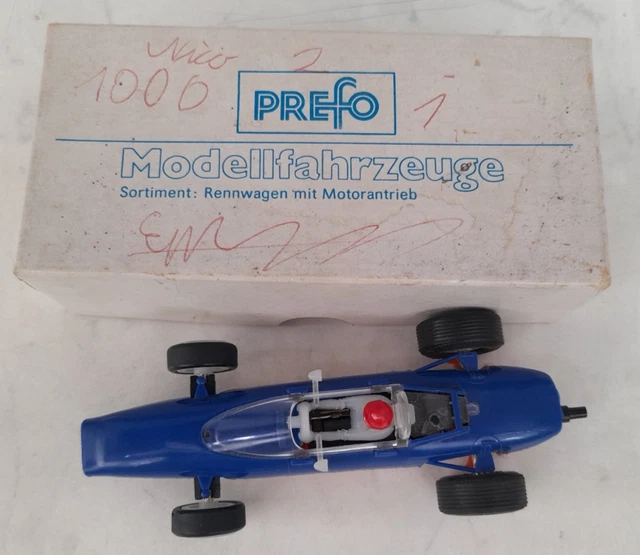 PREFO AUTORENNBAHN DDR Rennbahn 1 Stück Melkus Wartburg F3 in Blau ...