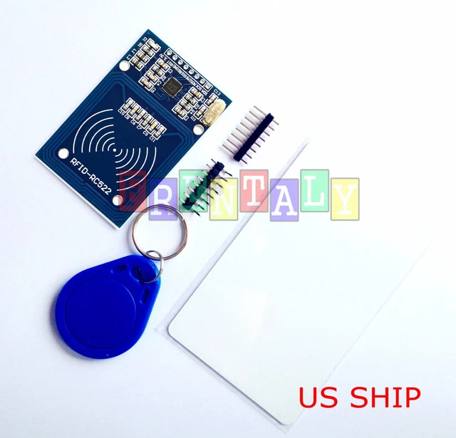 RFID-RC522 NFC RF IC Card Sensor Arduino module with 2 tags MFRC522 DC ...
