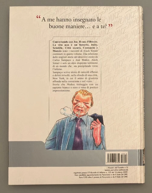 I MAESTRI DEL Fumetto 12 ALACK SINNER Munoz Sampayo Mondadori Panorama ...