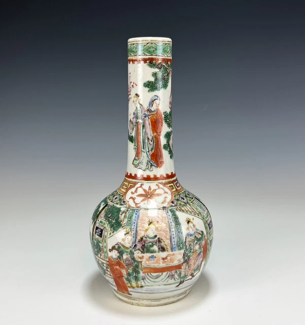 FINE ANTIQUE CHINESE Porcelain Bottle Vase With Figures £8.15 - PicClick UK