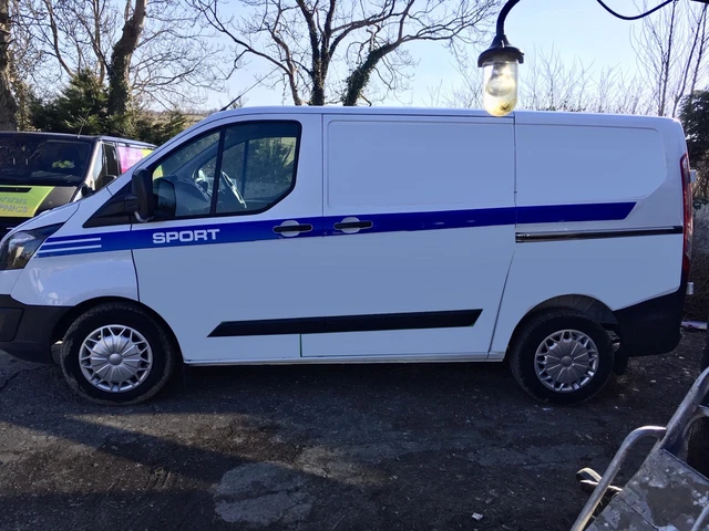 FORD TRANSIT CUSTOM Msport Side Stripe Kit Decals Stickers £29.99 ...