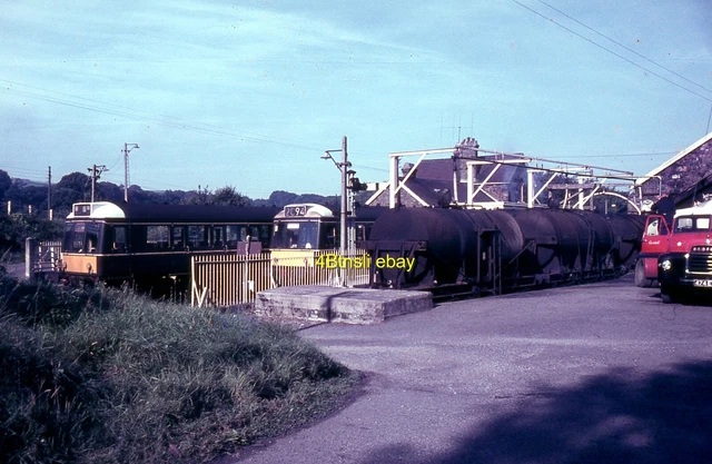 ORIGINAL 35MM SLIDE British Rail Torrington station scene Class 119 DMU ...
