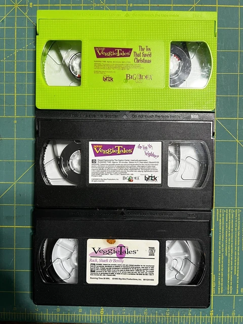 3/VHS VEGGIETALES-RACK, SHACK, & Benny,/Are You My Neighbor?/The Toy ...